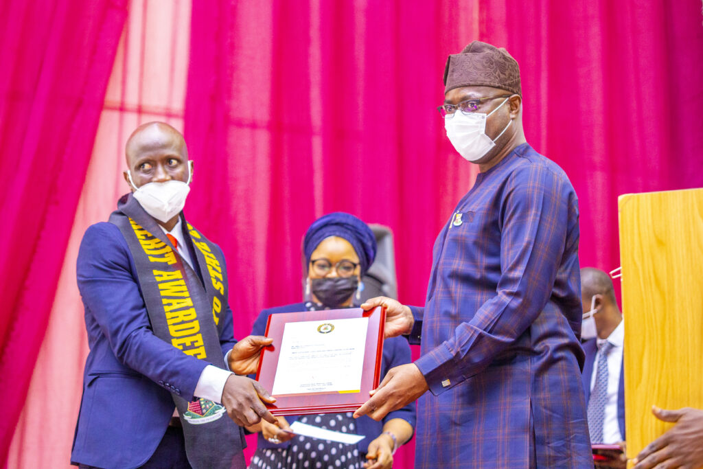 Keynote Address by Governor Seyi Makinde at the Year 2020 Productivity and Merit Award Ceremony ...